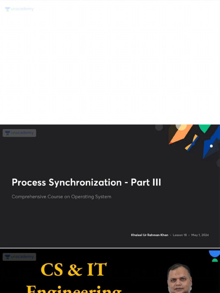Process Synchronization Part III With Anno | PDF