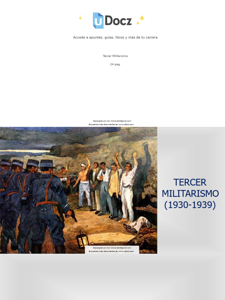 Tercer Militarismo 241891 Downloadable 9241370 | PDF | Gobierno