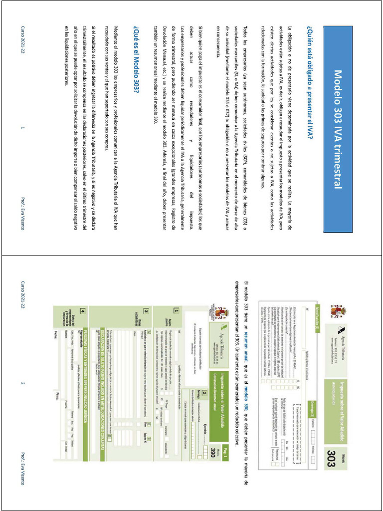 Tutorial Modelo 303 - Alumnos - 21-22 | PDF