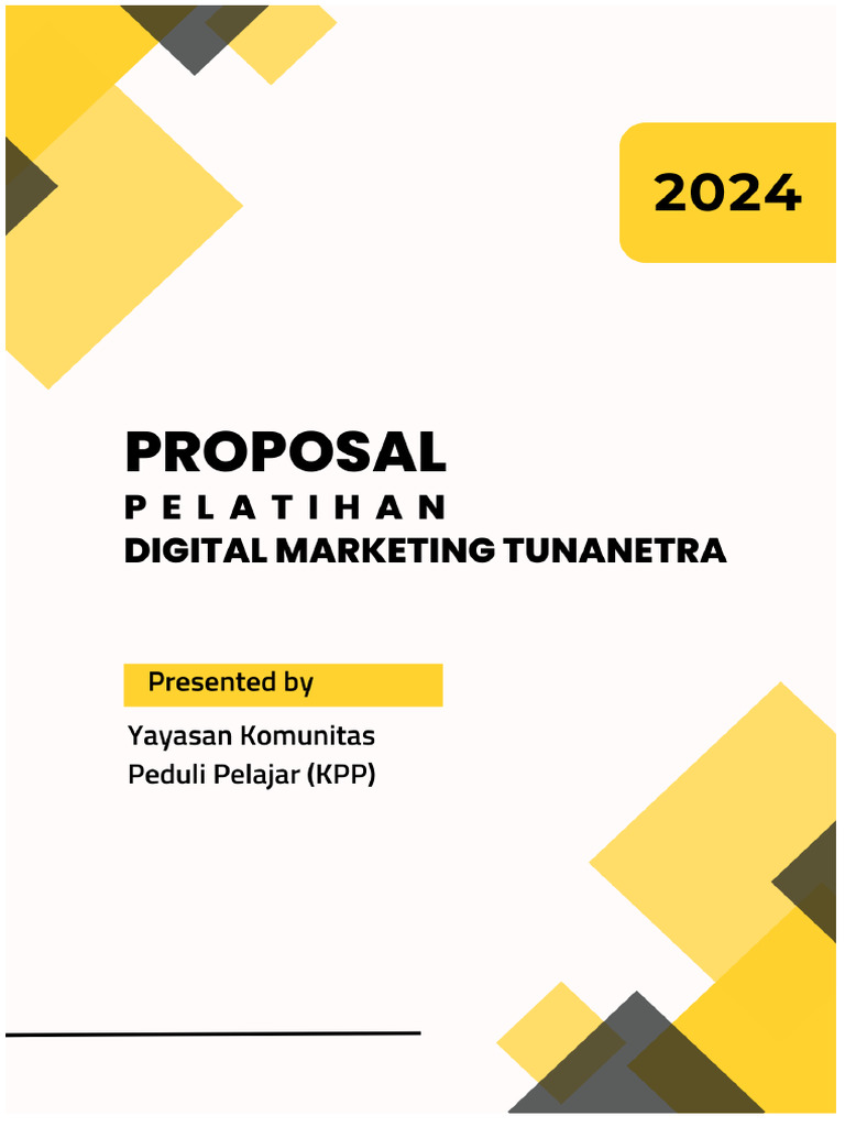 Proposal Pelatihan Digital Marketing | PDF