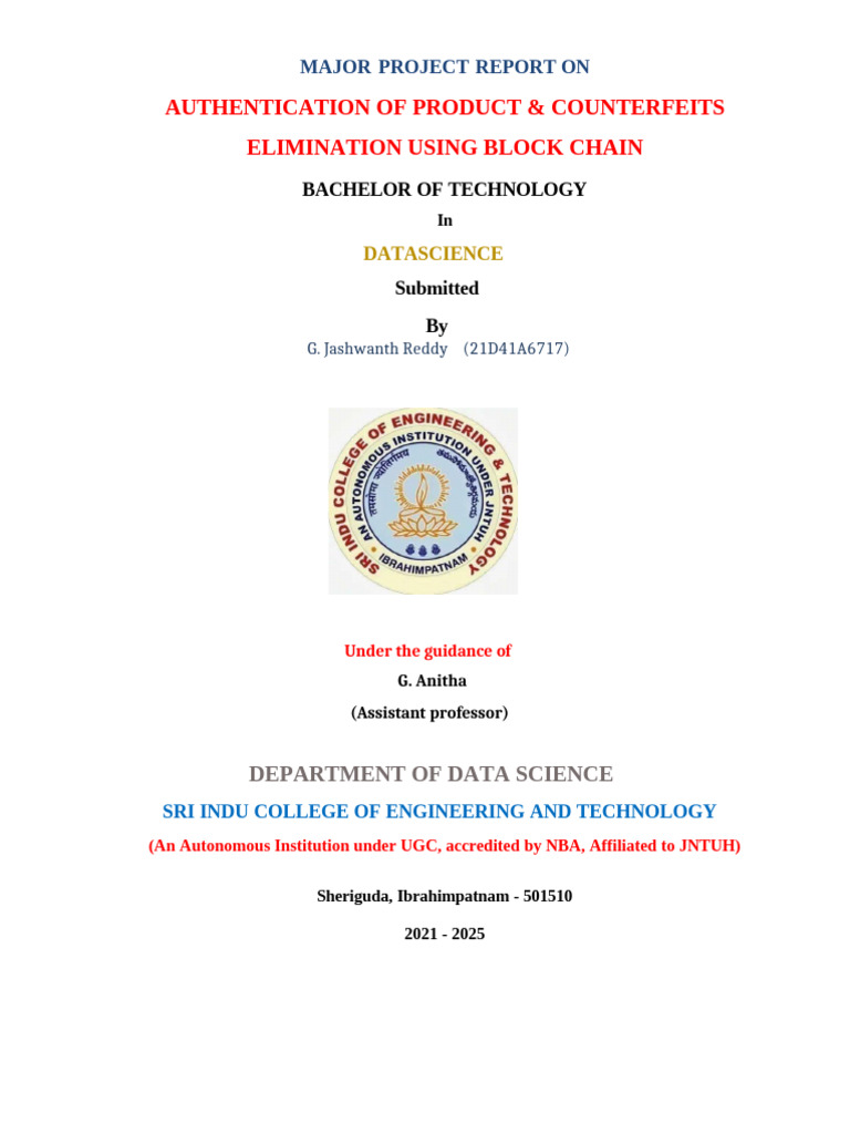 Major Project Batch - 13 (1) Jashwanth | PDF | Machine Learning ...