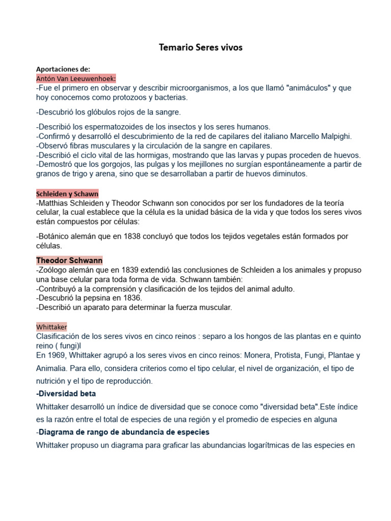 Repaso, Seres Vivos | PDF | Adn | Digestión