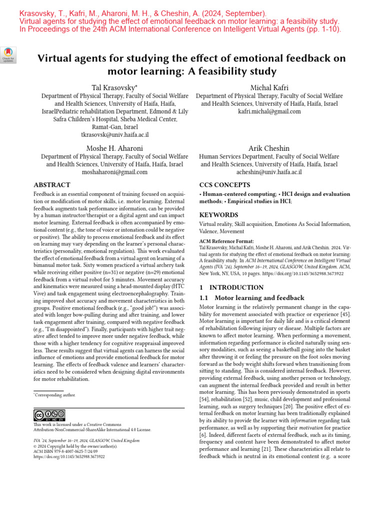 7-Virtual Agents For Studying The Effect of Emotional Feedback On Motor ...