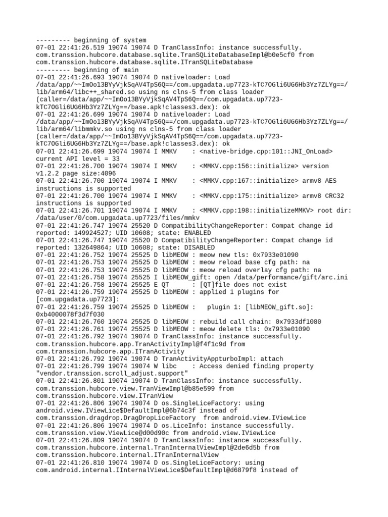 Com - Upgadata.up7723 Logcat | PDF | Computer Architecture | Computing