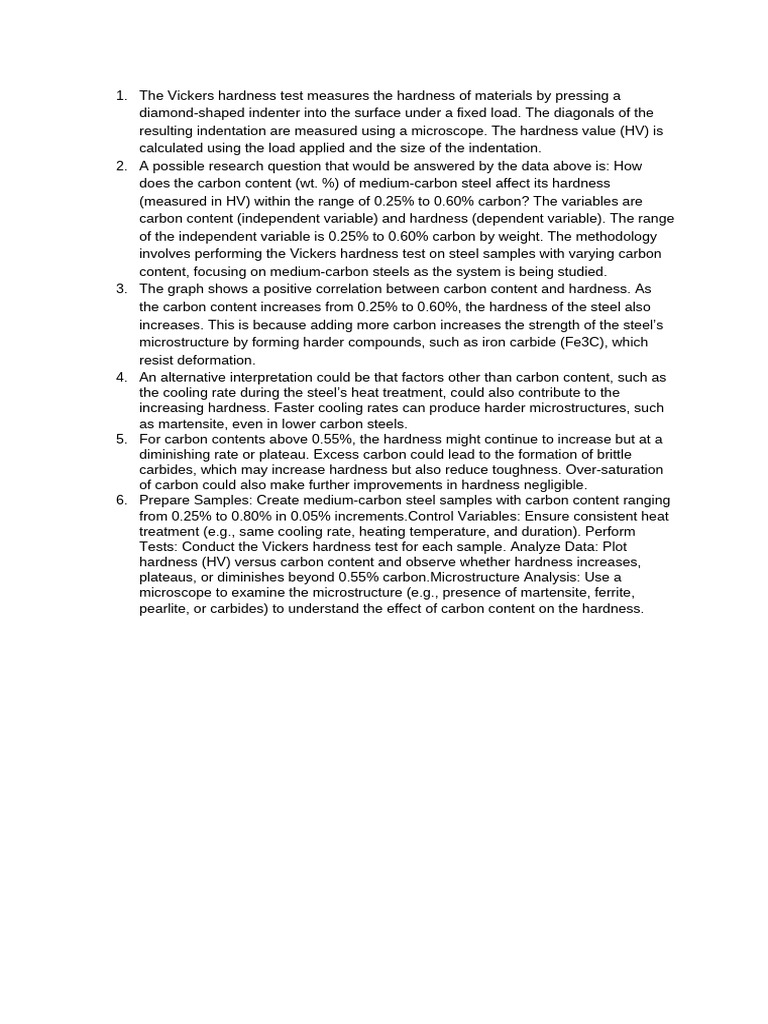 Metallic Bonding Data Base Questions | PDF | Hardness | Steel