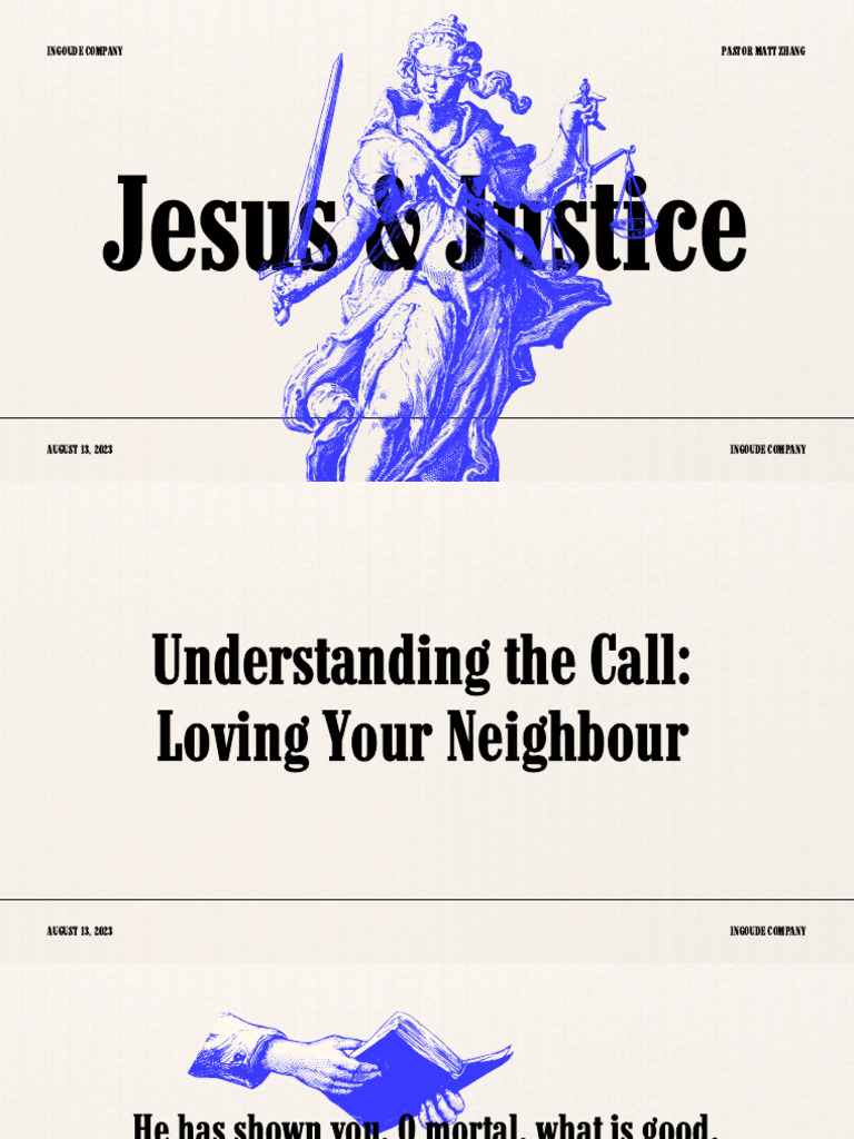 Blue Black Vintage Modern Christian Justice Church Presentation | PDF ...