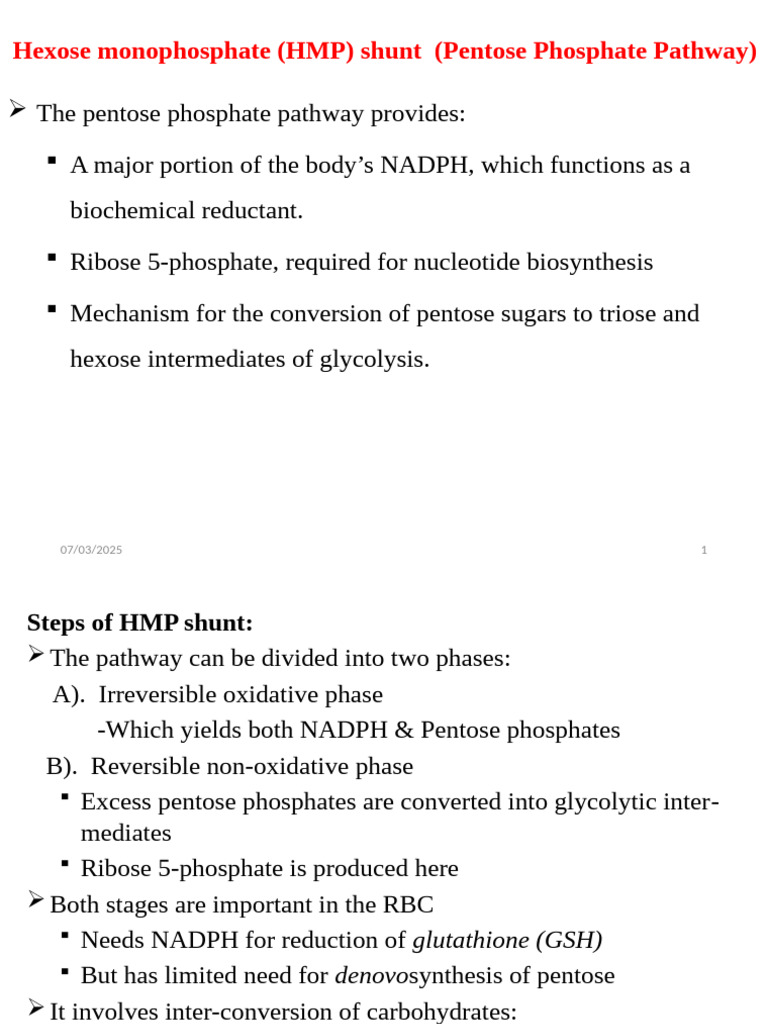 HMP Shunt-1 | PDF | Nicotinamide Adenine Dinucleotide Phosphate ...