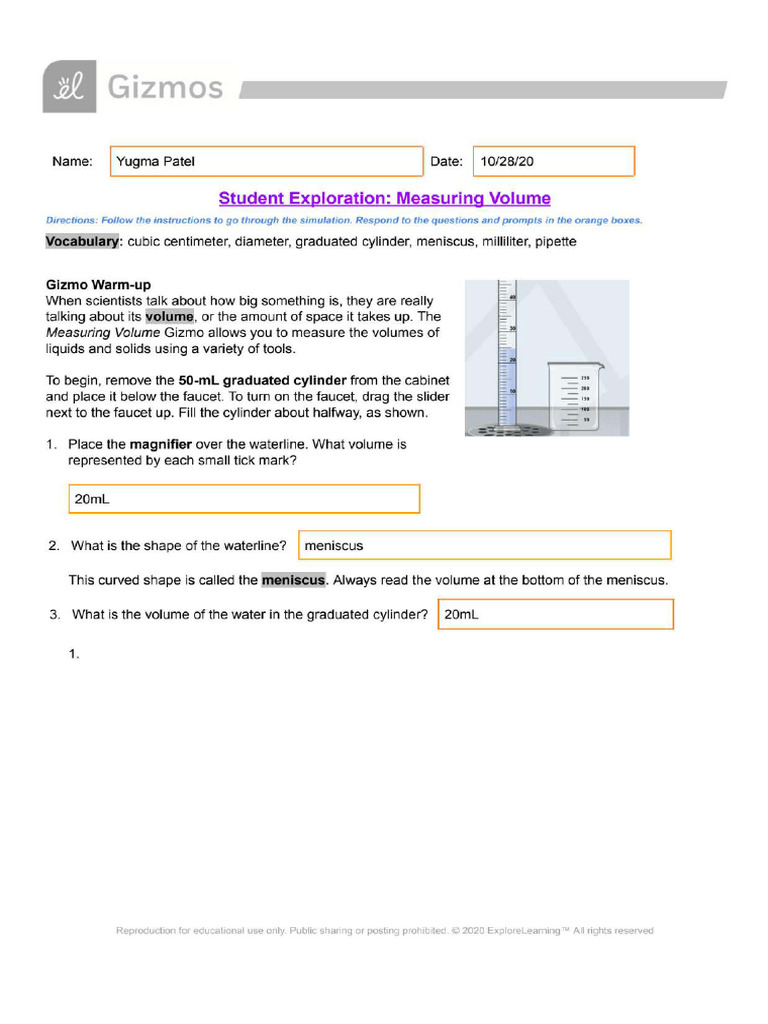 Measuring Volume | PDF