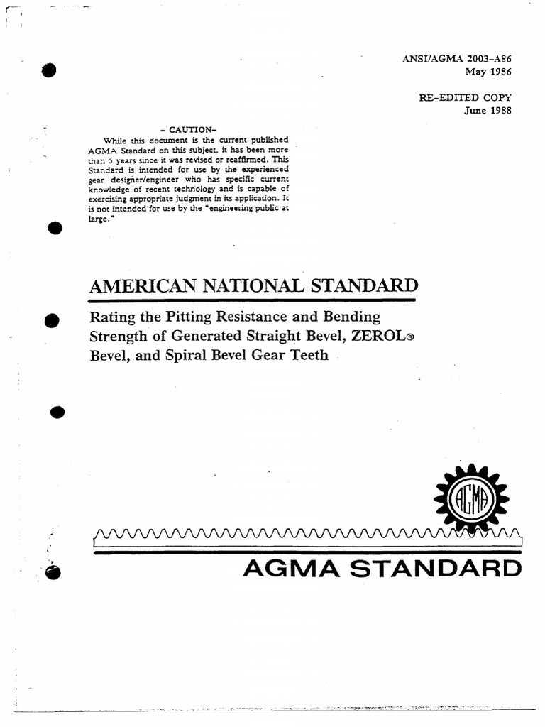 AGMA2003-A86-Rating The Pitting Resistance and Bending Strength of ...