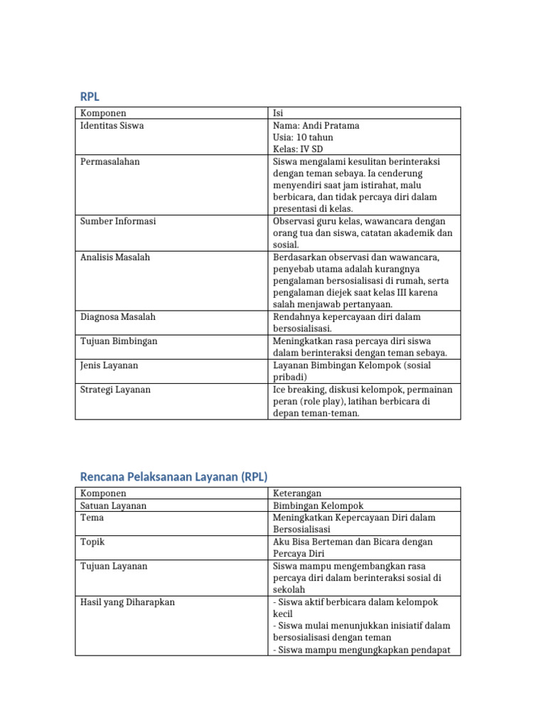Studi Kasus RPL Anak SD | PDF
