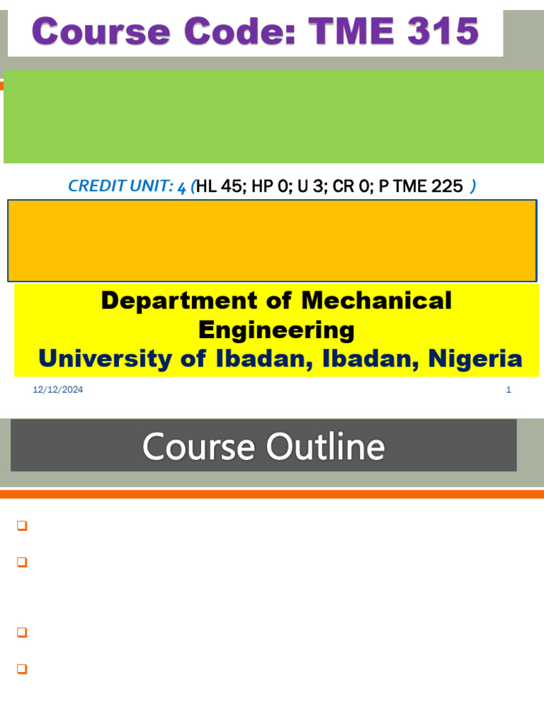 Module 4 - TME 315 - Strength of Materials II | PDF | Beam (Structure) | Bending