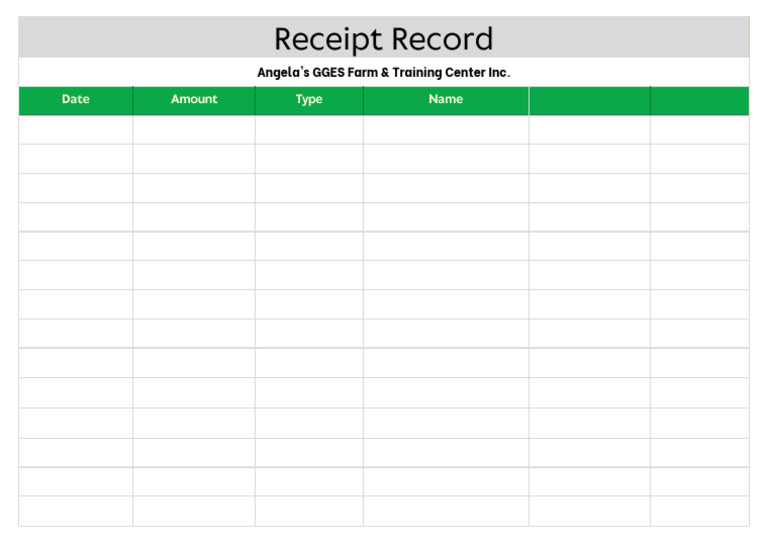 Receipt Record | PDF