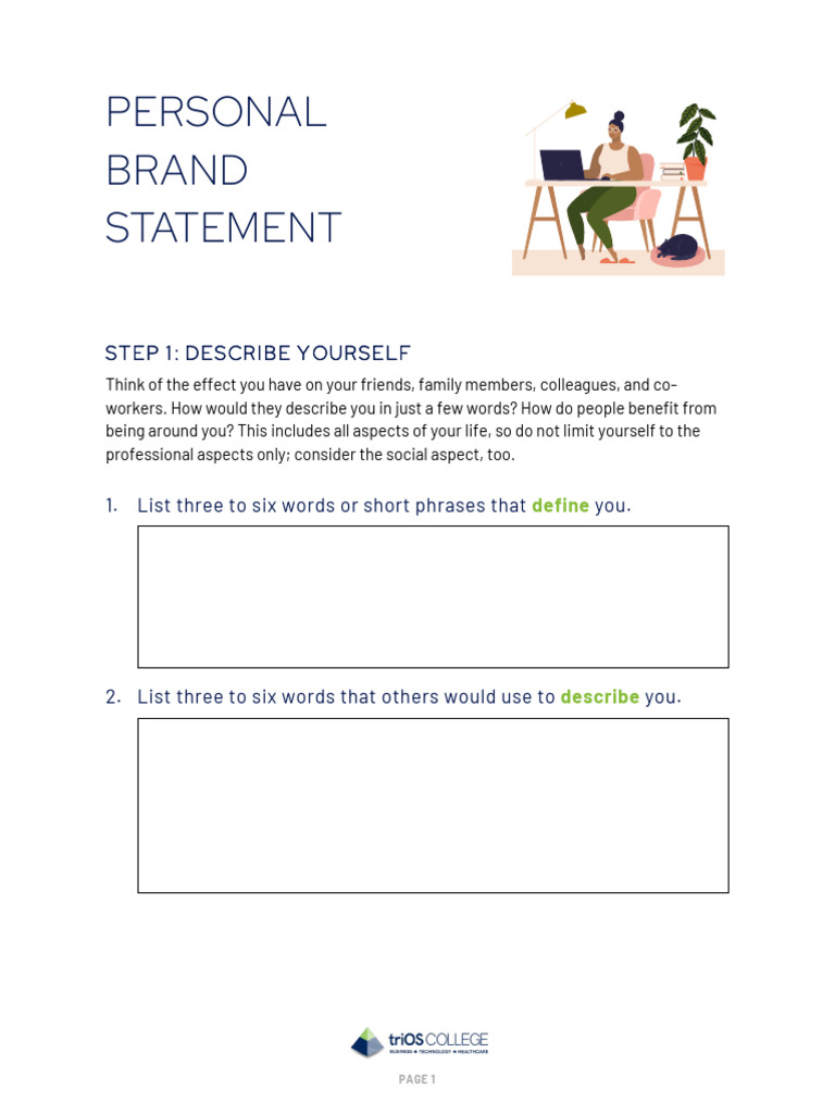 Personal Brand Statement | PDF | Creativity | Psychological Resilience