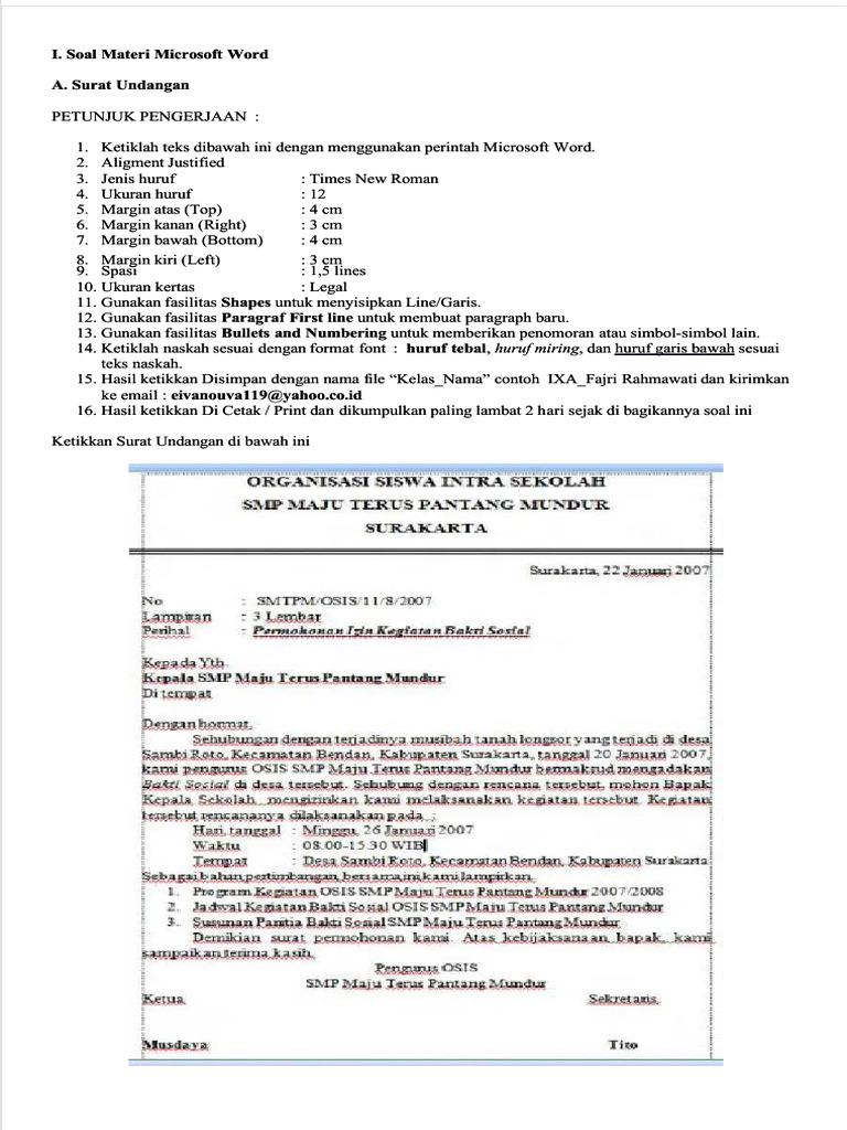 PDF Soal Ujian Praktek Tik Compress | PDF