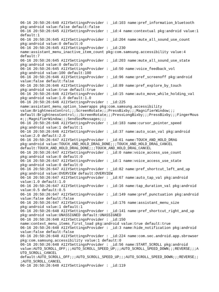 A11yprovider Log | PDF | Operating System Families | Consumer Electronics