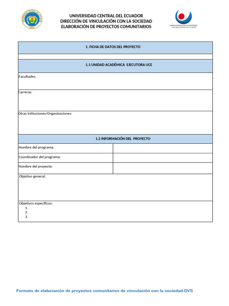Elaboración o Planificación Del Proyecto Comunitario | PDF