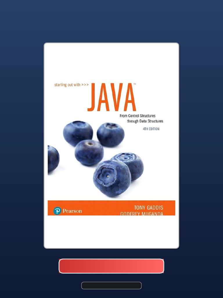 Starting Out With Java From Control Structures Through Data Structures 5th Edition Tony Gaddis ...