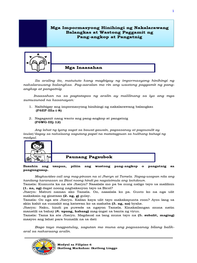 Filipino 6 Q3 Week 3 | PDF