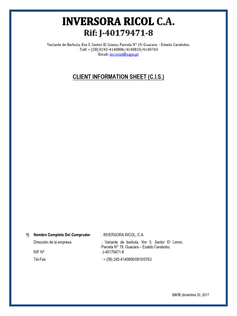 Cis Modelo | PDF | Bancario