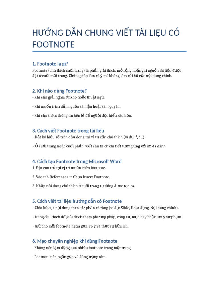 Huong Dan Chung Viet Tailieu Co Footnote | PDF