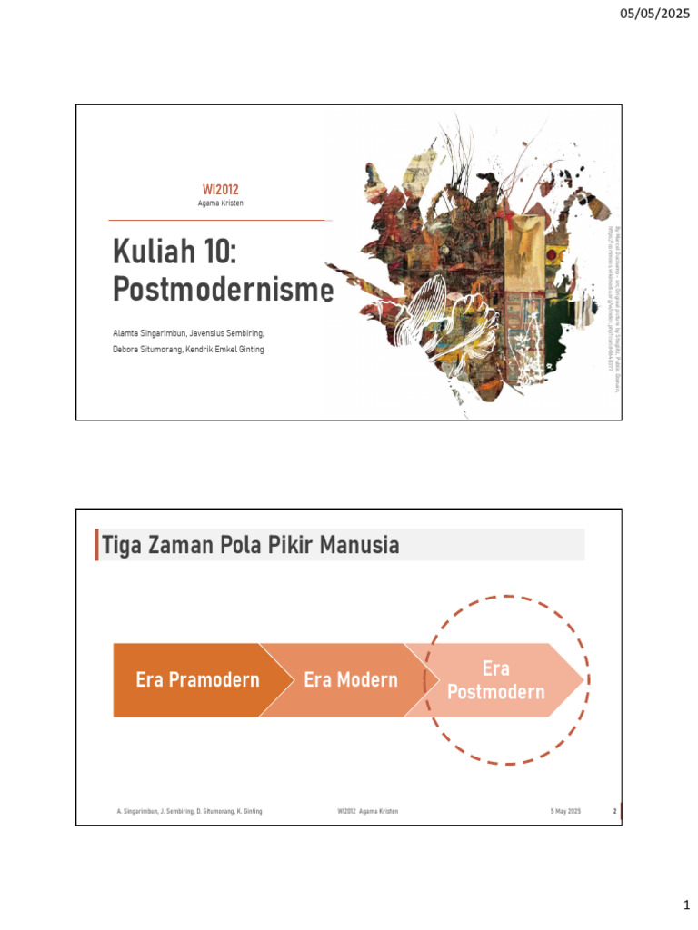 Postmodernisme dalam Kekristenan | PDF