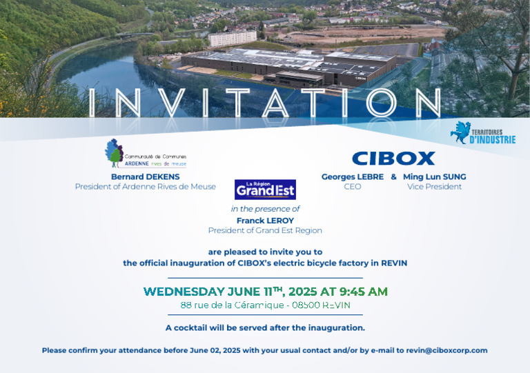 Invitation Inauguration Cibox 2025 en | PDF