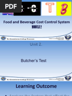 Butcher Yield Test Procedures and Benefits | PDF | Pound (Mass) | Meat