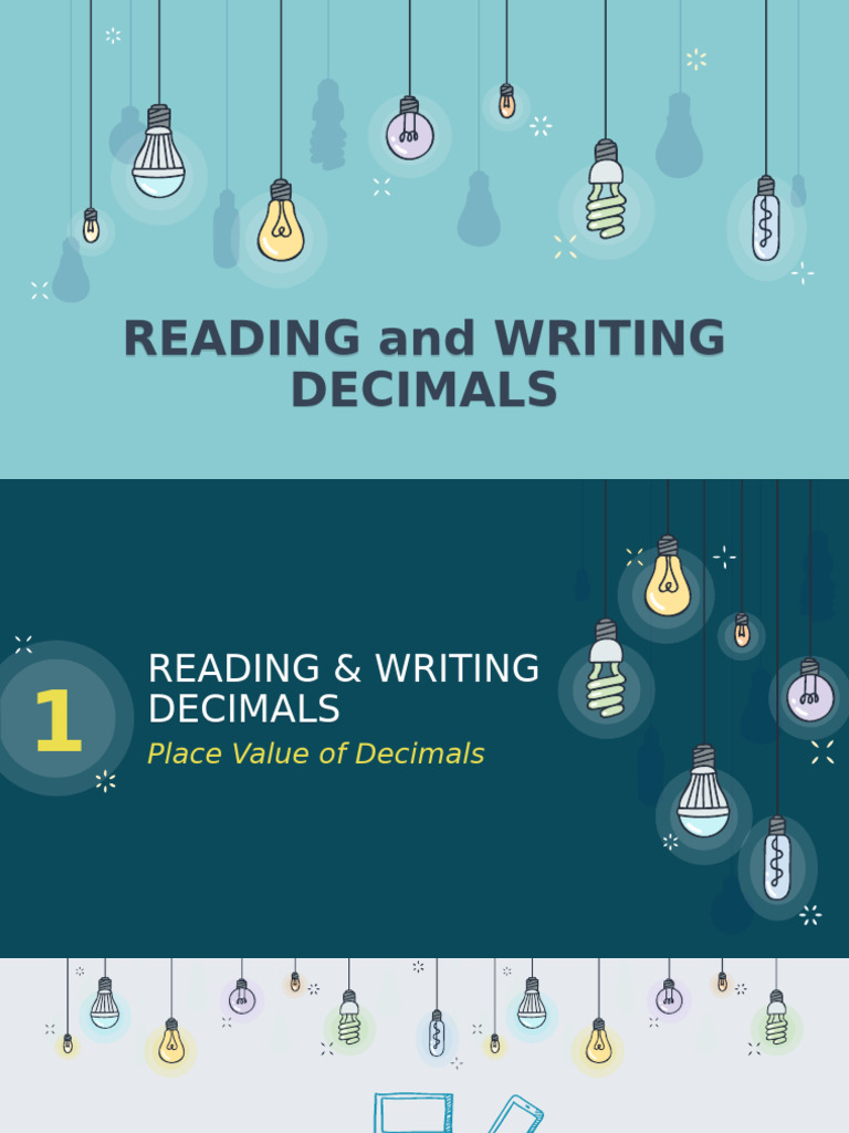 Reading and Writing Decimals | PDF
