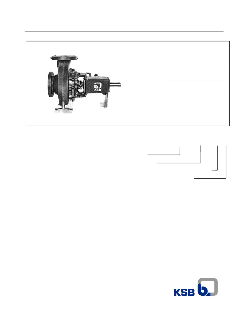 KSB Meganorm | PDF | Bomba | Ingeniería mecánica