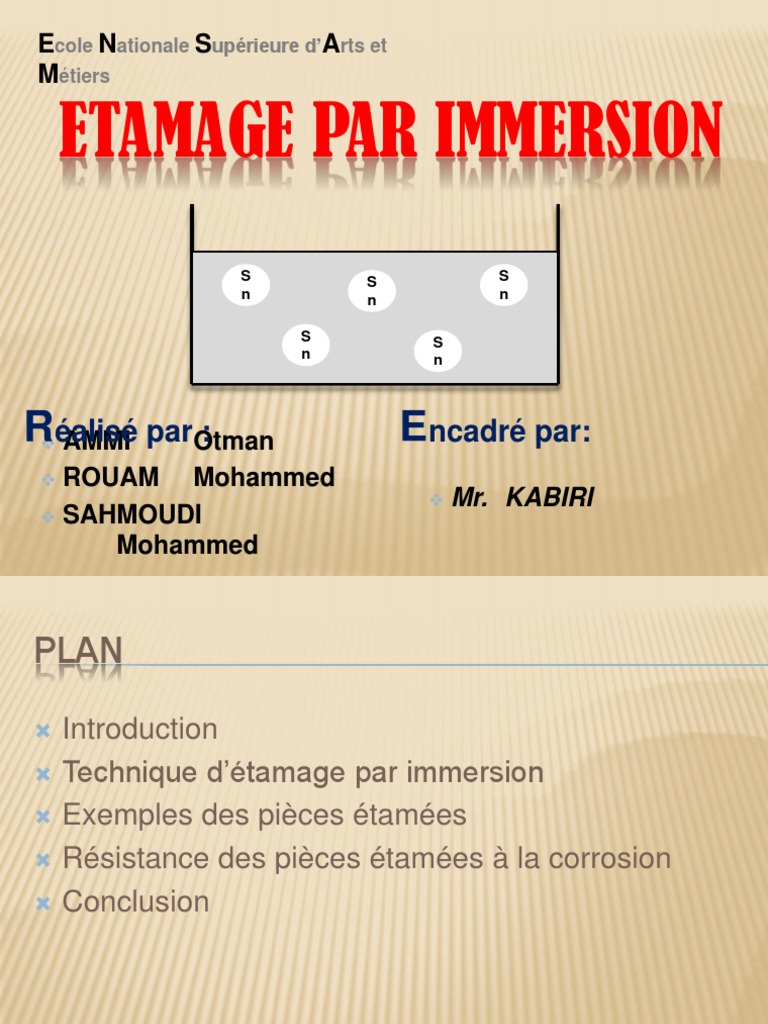 5 - Etamage Par Immersion | PDF | Étain | Corrosion