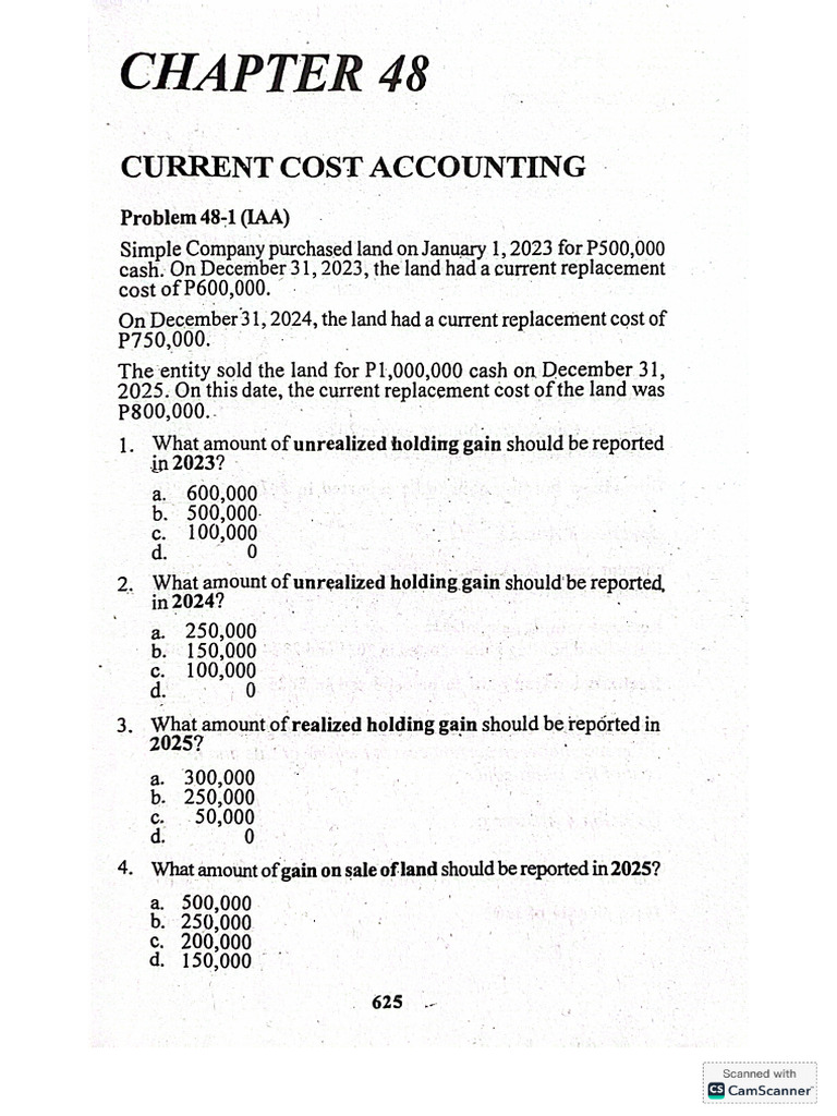 PFA Current Cost Accounting | PDF