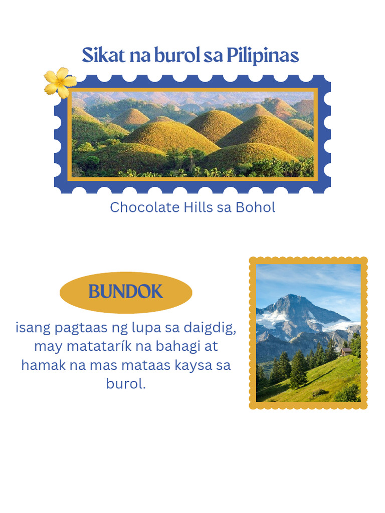 Sikat Na Burol Sa Pilipinas | PDF