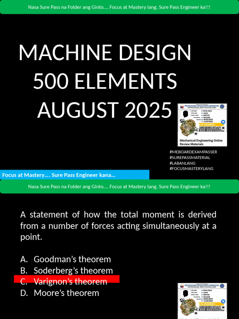 Machine Design 500 Elements - Aug2025 | PDF | Fracture | Strength Of Materials