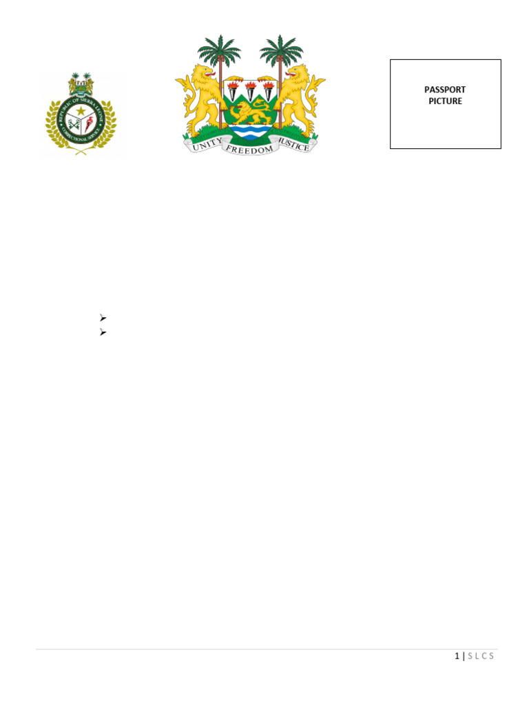 SLCS 2024 Recruitment Application Form | PDF | Identity Document