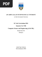 RTU B.Tech CSE 4th Semester Syllabus | PDF | Computing | Science