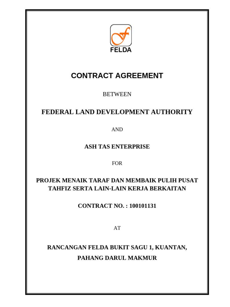 Felda Bukit Sagu 1 - Cover PRE | PDF