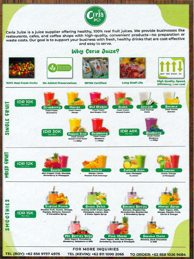 Brosur Ceria Juize | PDF