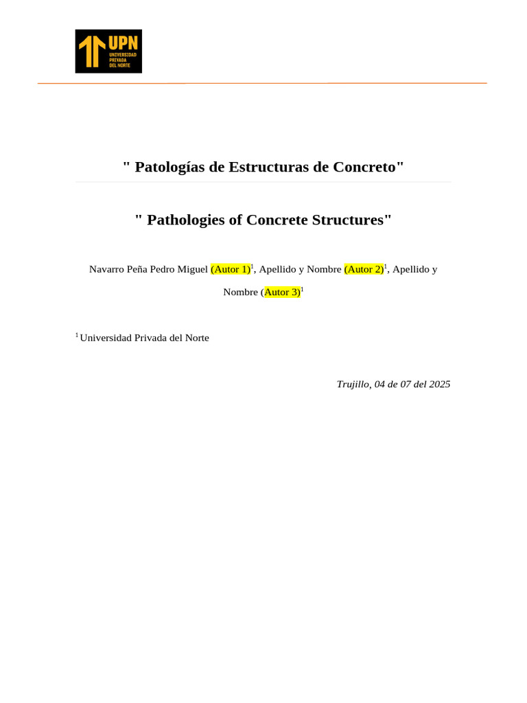 Patologías de Estructuras de Concreto - TECON GRUPO 1 | PDF | Hormigón | Corrosión
