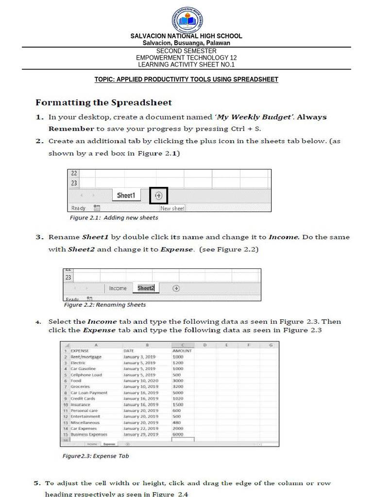 Empowerment Technology FINALS - M1 | PDF | Microsoft Excel | Formula