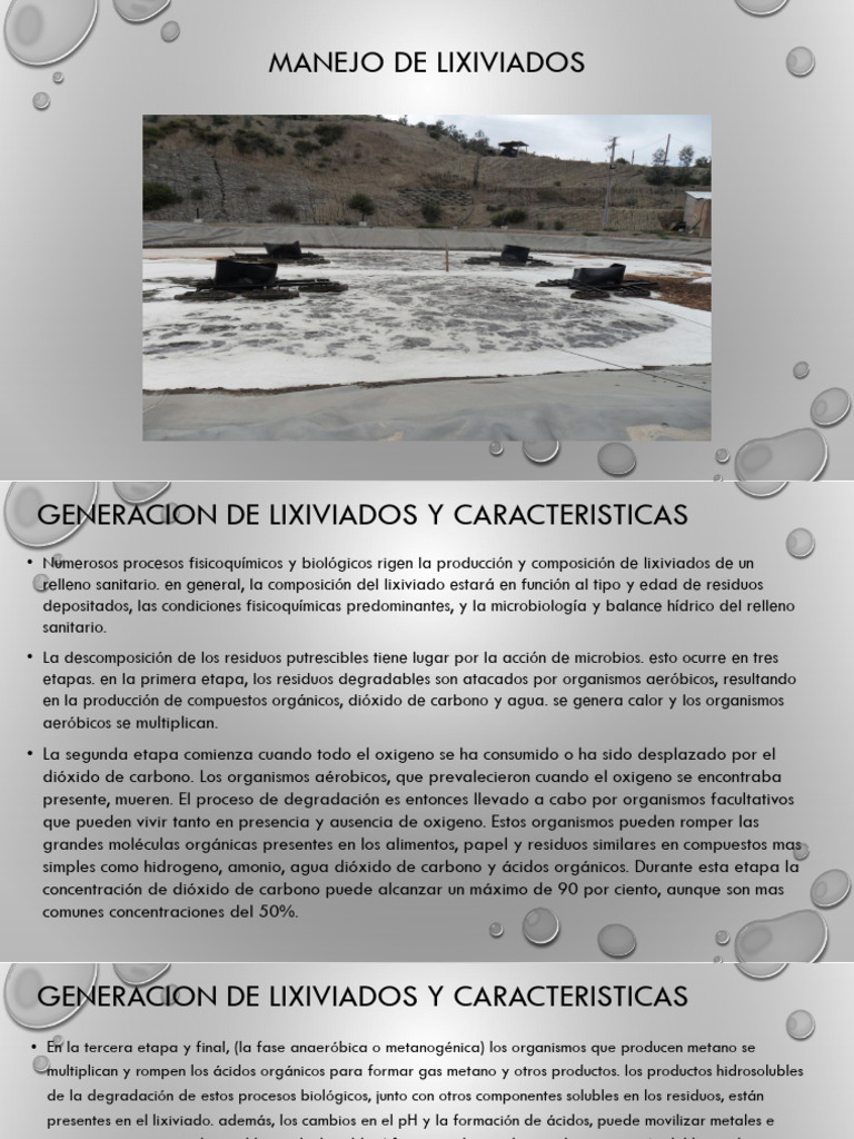 Manejo Lixiviados - Girs | PDF | Química | Materiales