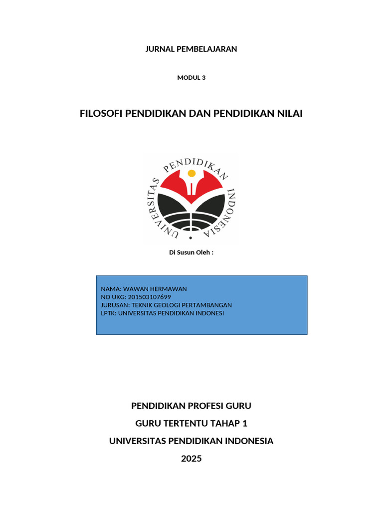 Wawan Hermawan - 201503107699 - Filosofi Pendidikan Dan Pendidikan ...