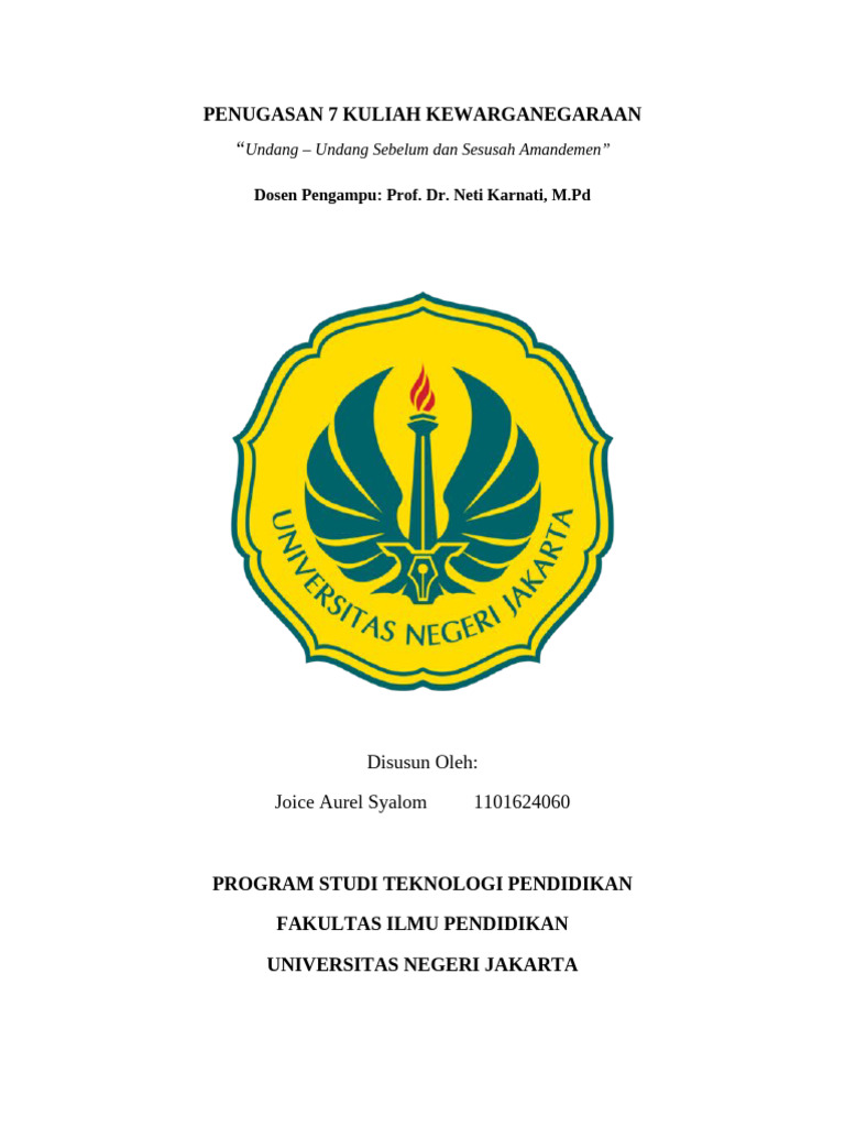 Perubahan Pasal UUD HAM | PDF