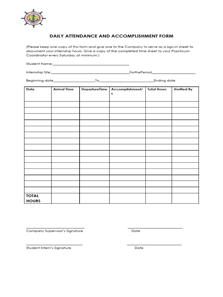 Daily Form | PDF