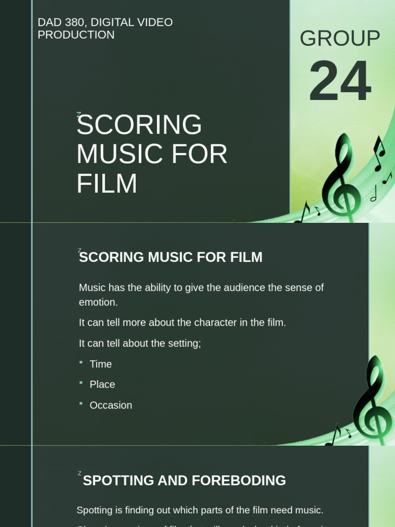 Group 24 Scoring Music For Film | PDF