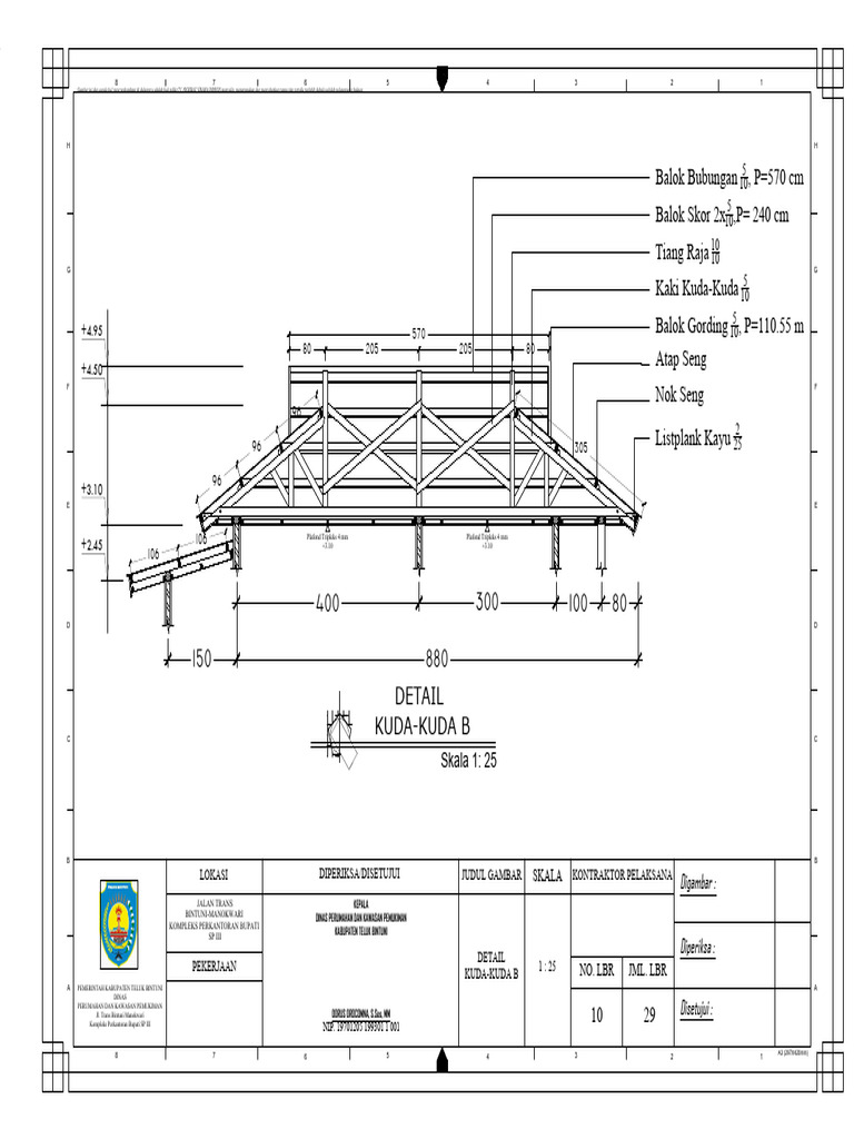 Potongan Atap Rumah Sosial | PDF