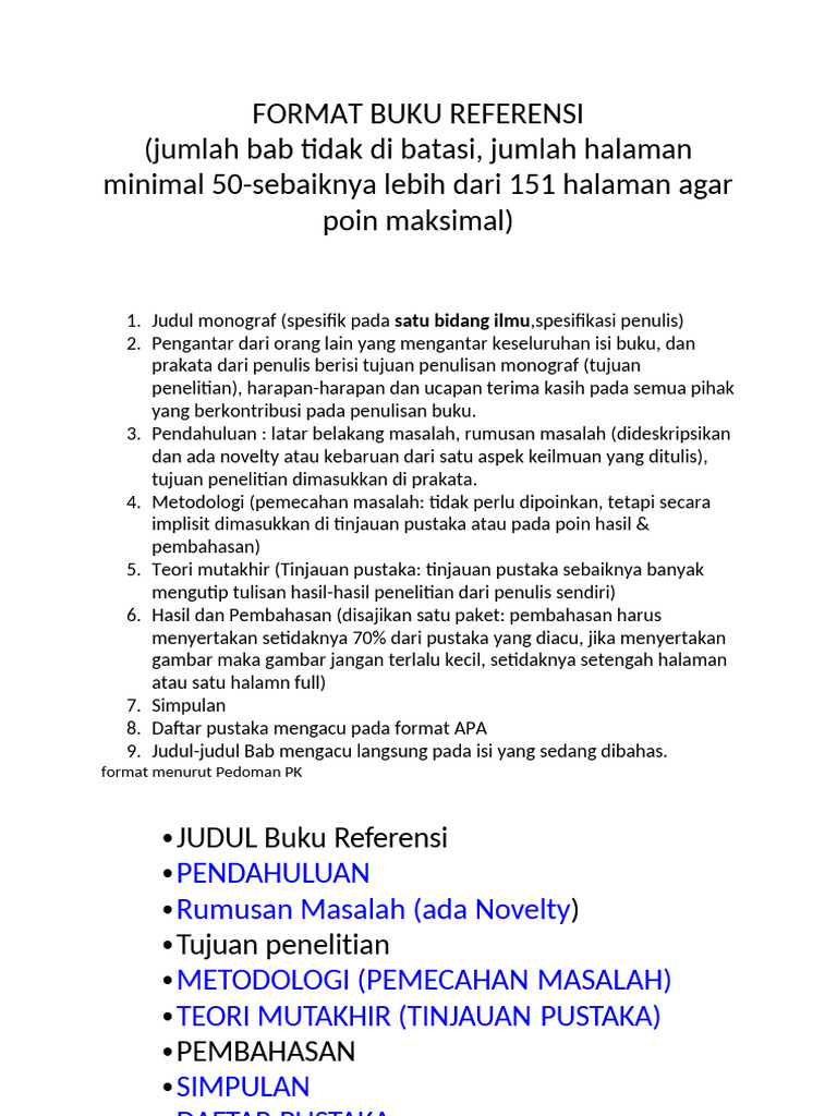 Format Buku Referensi yang Efektif | PDF