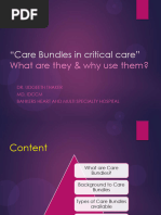 CVC Maintenance Care Bundle Guidelines | PDF | Hand Washing | Hygiene