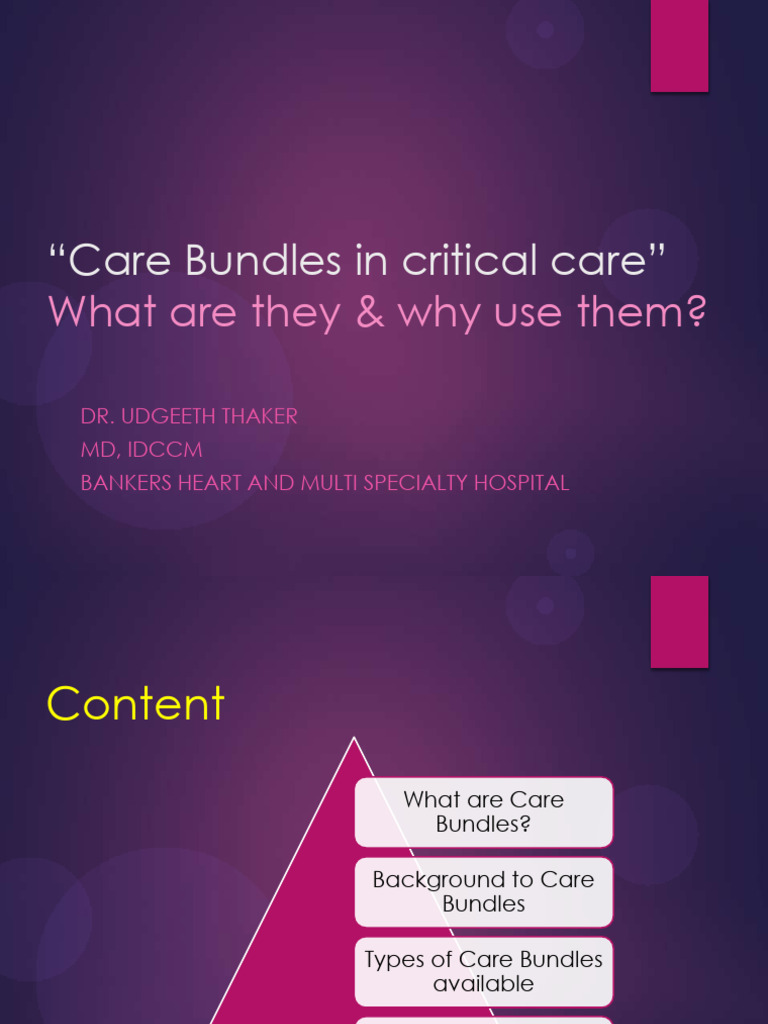 ICU Care Bundles: Types and Implementation | PDF | Sepsis | Urinary ...