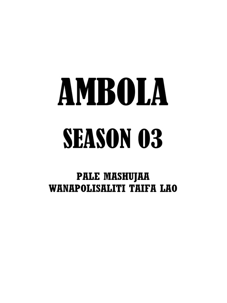 Ambola S03 | PDF