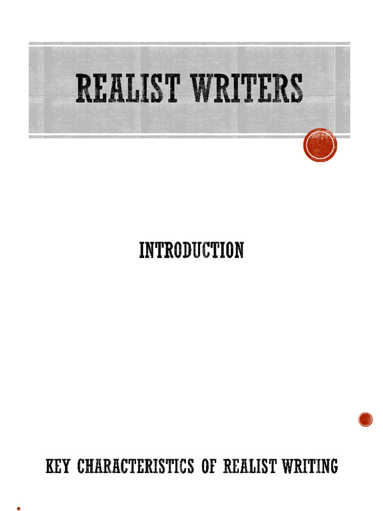 Goals and Impact of Realist Writers | PDF | Huckleberry Finn | Mark Twain